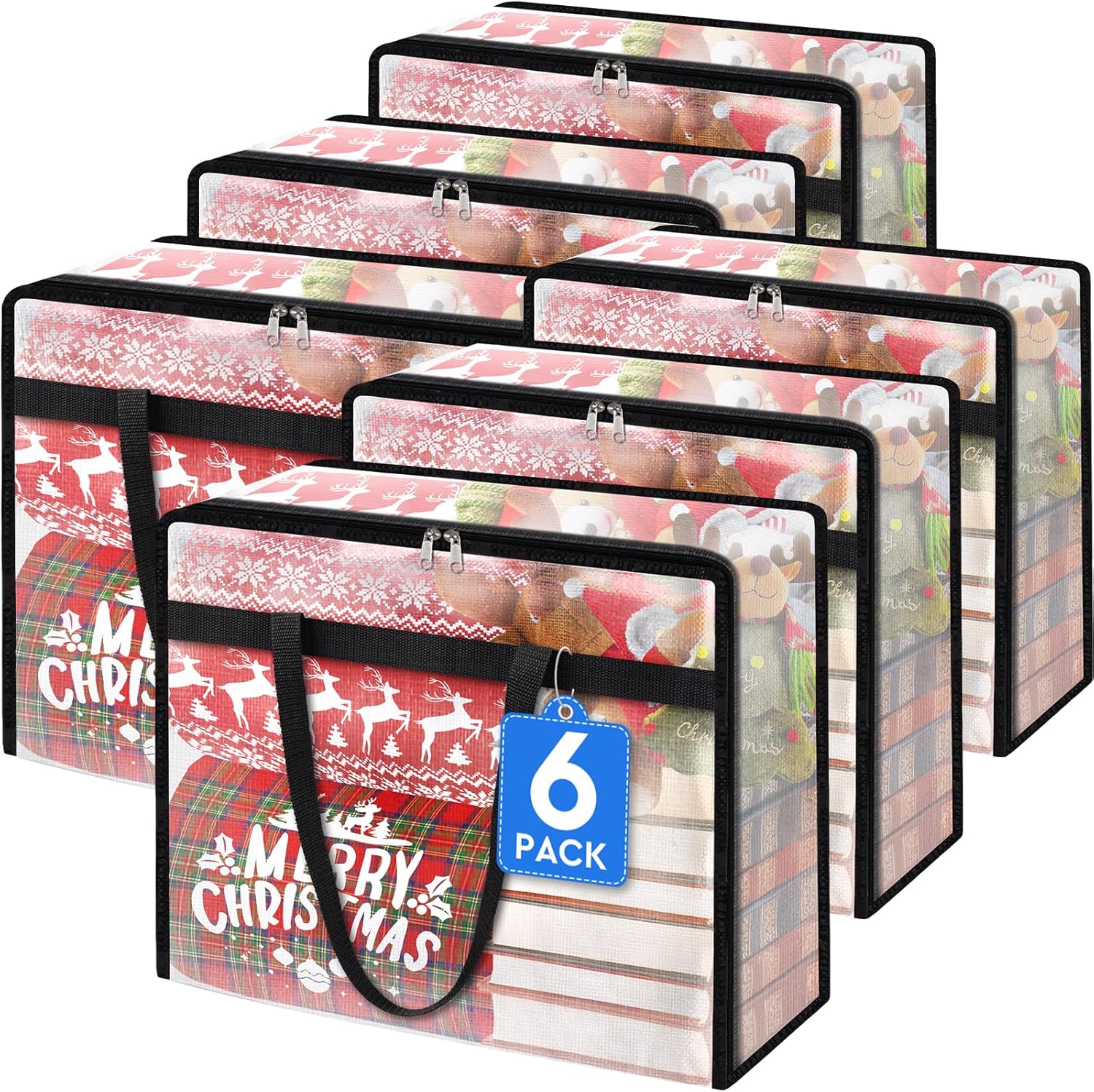 Amazon.com: TasticTotes 6 Pack Clear Storage Bags for Comforter ...