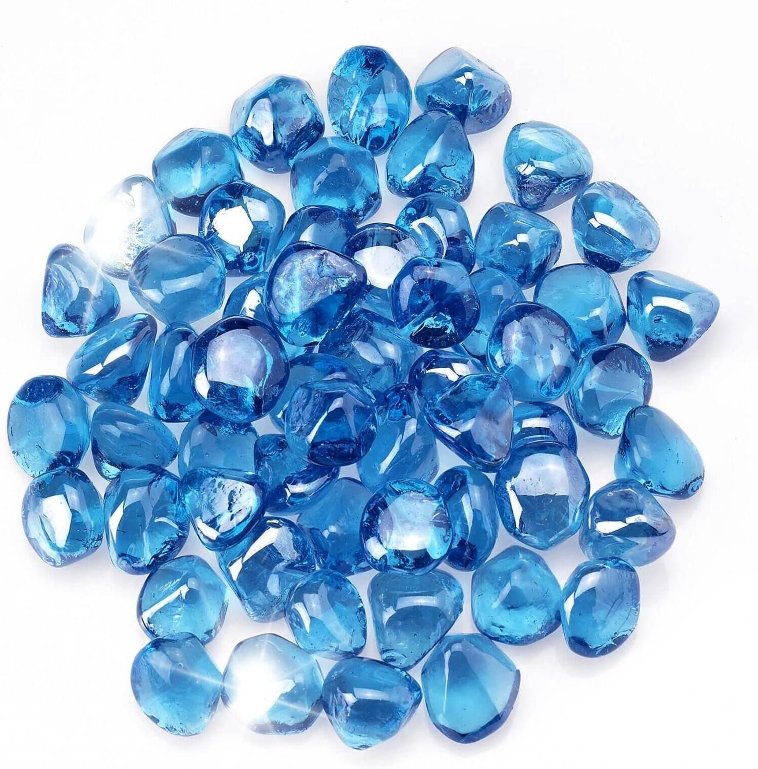 Amazon.com: Kleuete 10 Pound 1/2 Inch Fire Glass Diamonds for Natural ...