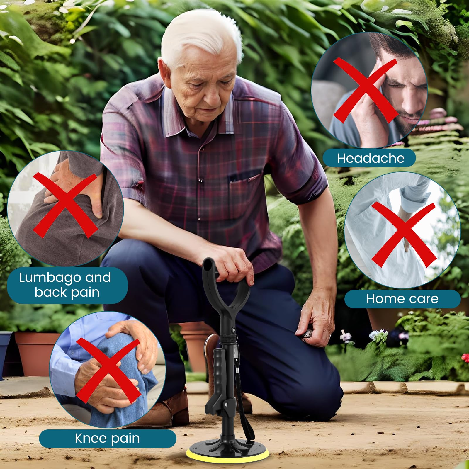 Snapklik.com : Mobility Aids Tool, Adjustable Standing Aid, Non-Slip ...