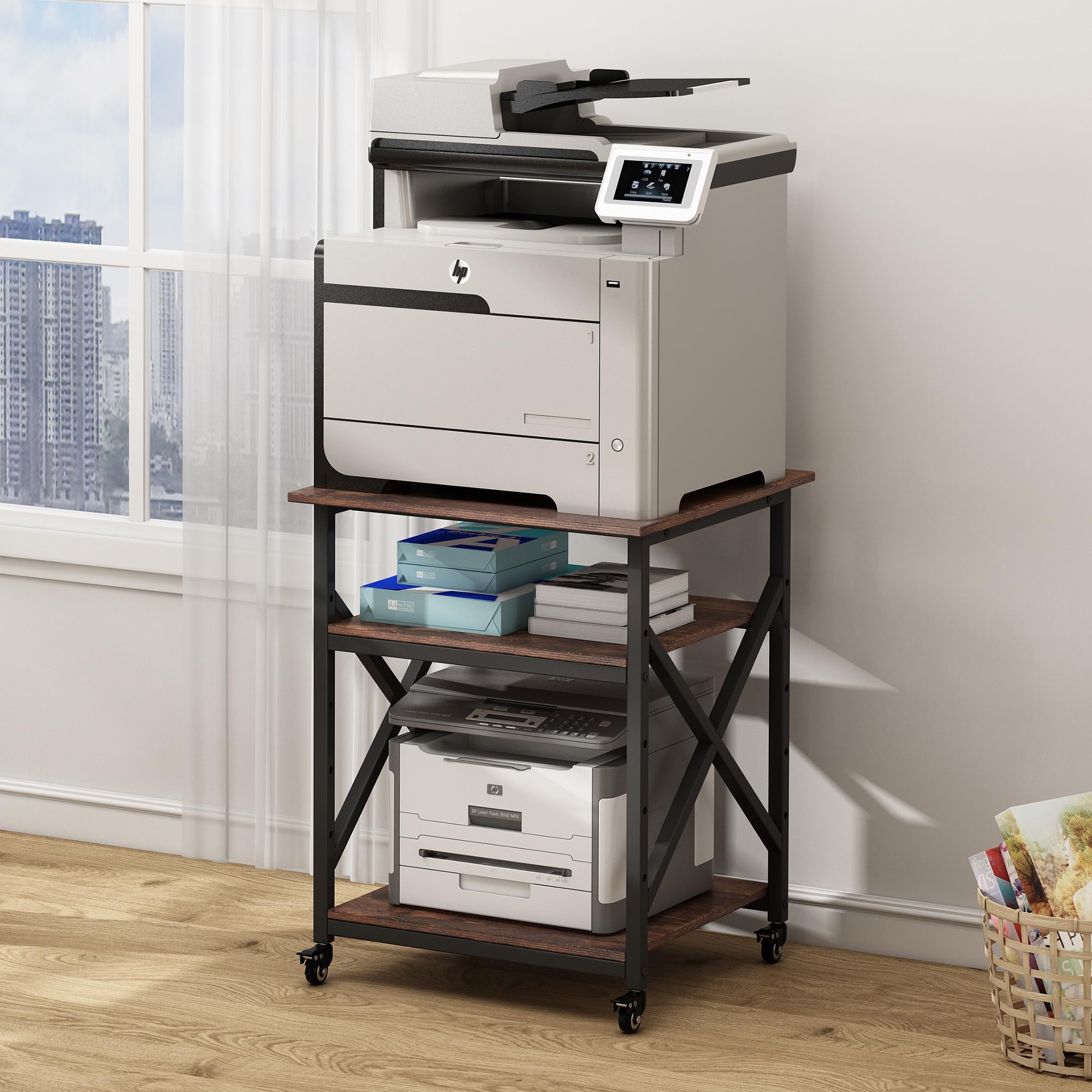 Amazon.com: Fannova 23.6 x 23.6 Inches Large Printer Stand, 3 Tier ...