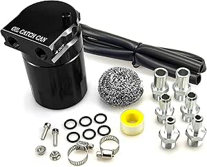 Amazon.com: TASAN RACING Universal Oil Catch Can Baffled Reservoir with ...