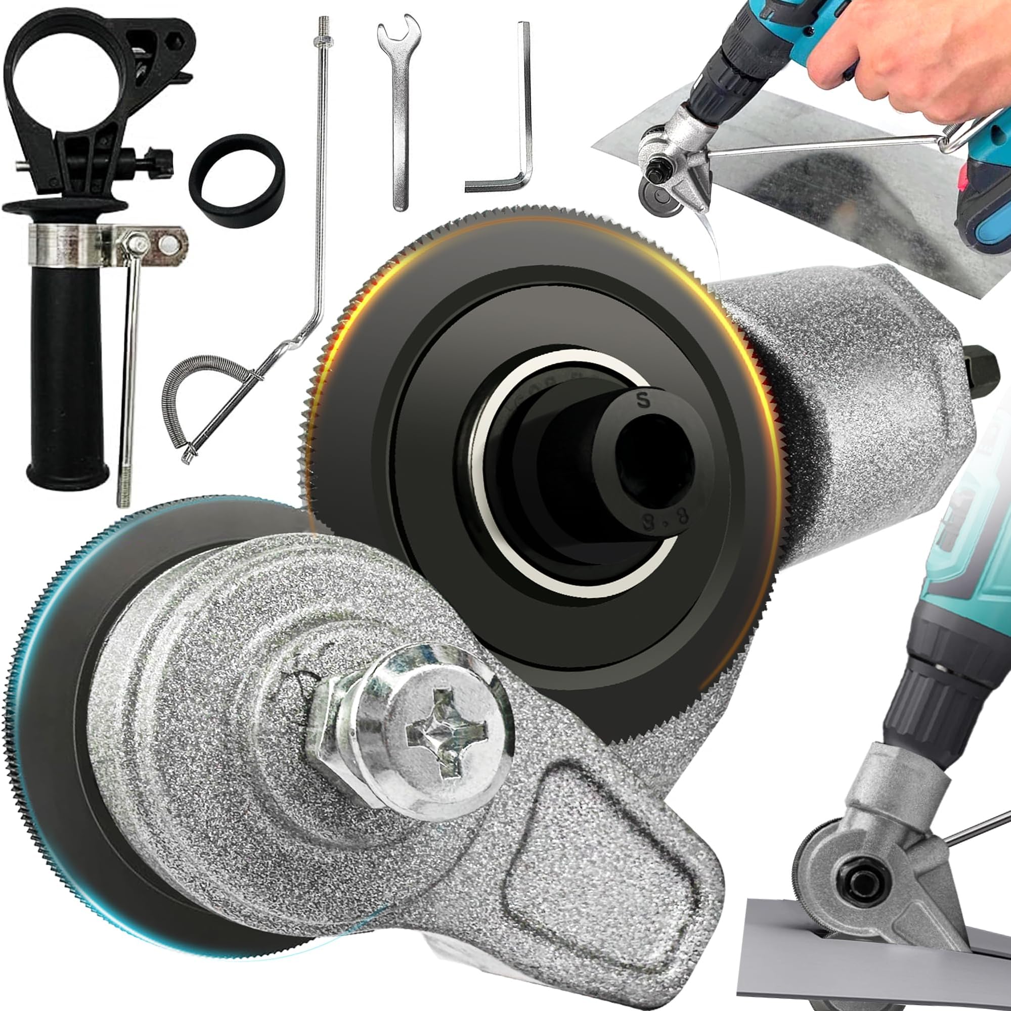 Sheet Metal Cutter Electric Drill Plate Cutter - Metal Cutter Electric ...