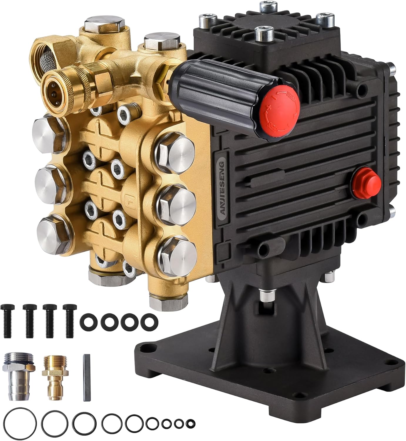 Amazon.com : ANJIESENG Pressure Washer Pump 4400 PSI Horizontal ...