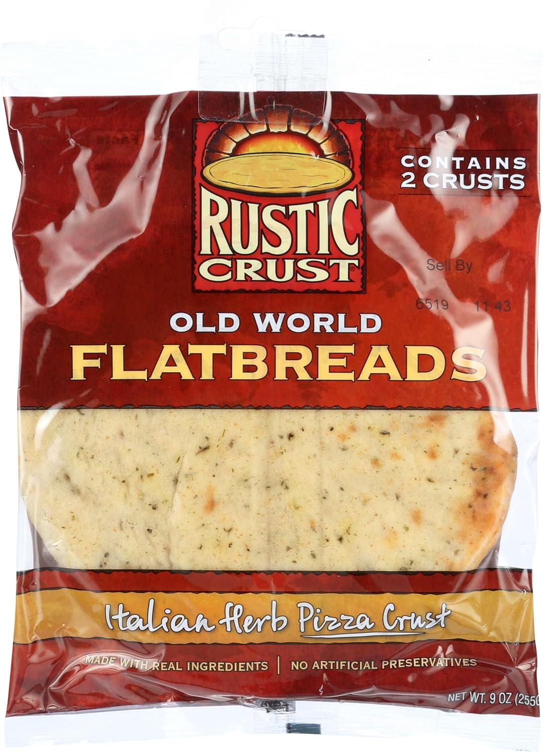Amazon.com: RUSTIC CRUST Italian Herb Pizza Crust, 9 OZ : Grocery ...
