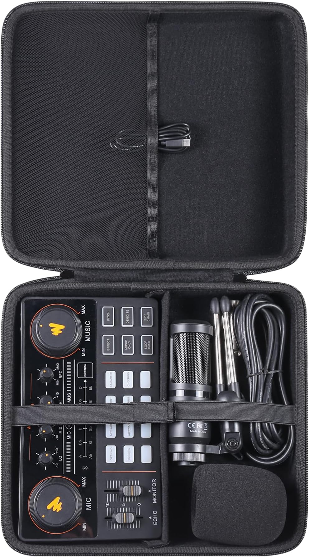 Amazon.com: USA Gear Podcast Equipment Case - Audio Interface Case ...