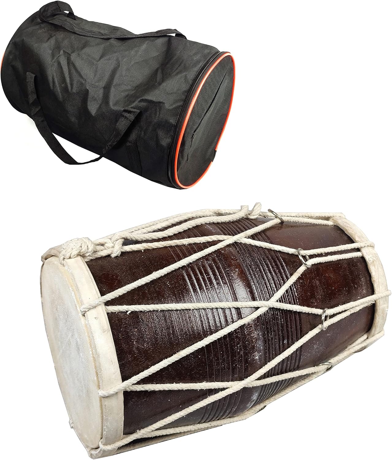 Amazon.com: BEST PROFESSIONAL QUALITY DHOLAK DRUM~HAND MADE INDIAN ...