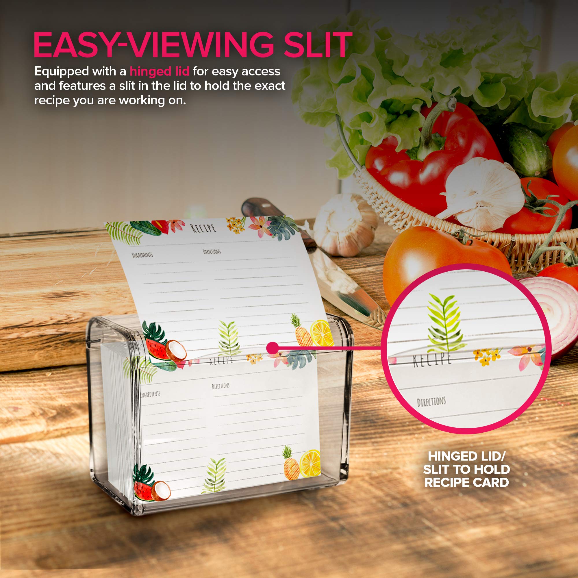 Acrylic Recipe Box