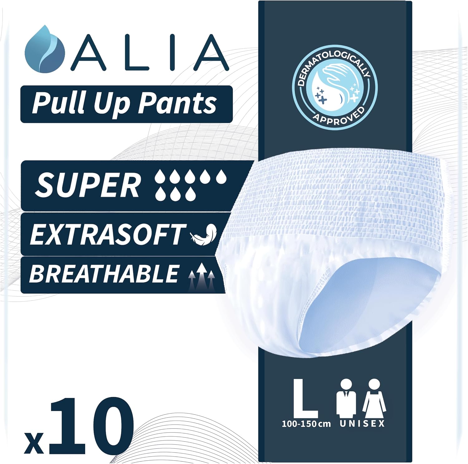 10 x ALIA Super LARGE | Adult Incontinence Pull Up Pants | Men & Women ...