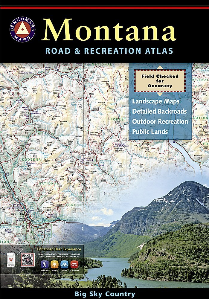 Montana Benchmark Road & Recreation Atlas: National Geographic Maps ...