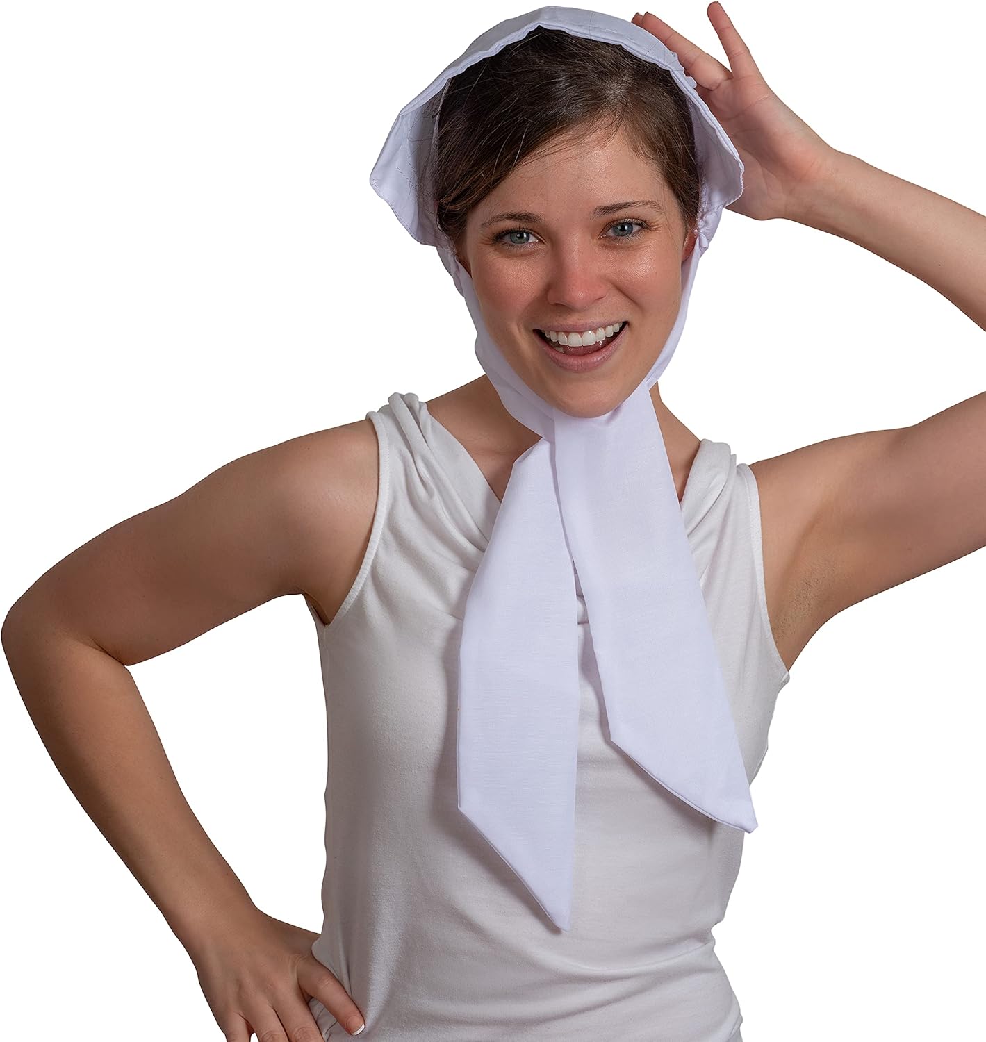 Amazon.com: Skeleteen Colonial Pioneer Womens Bonnet - Revolutionary ...