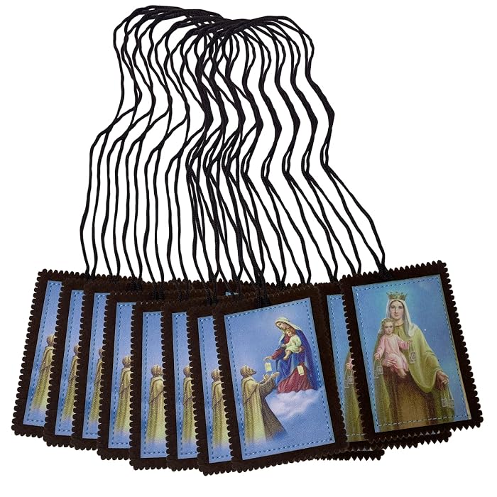 Buy Our Lady of Mt. Carmel and St. Simon Stock Bulk Jumbo Scapulars ...