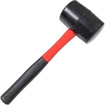 Large 32oz Heavy Duty Rubber Mallet: Amazon.co.uk: DIY & Tools