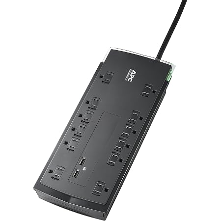 Amazon.com: APC Surge Protector with Telephone, DSL and Coaxial ...