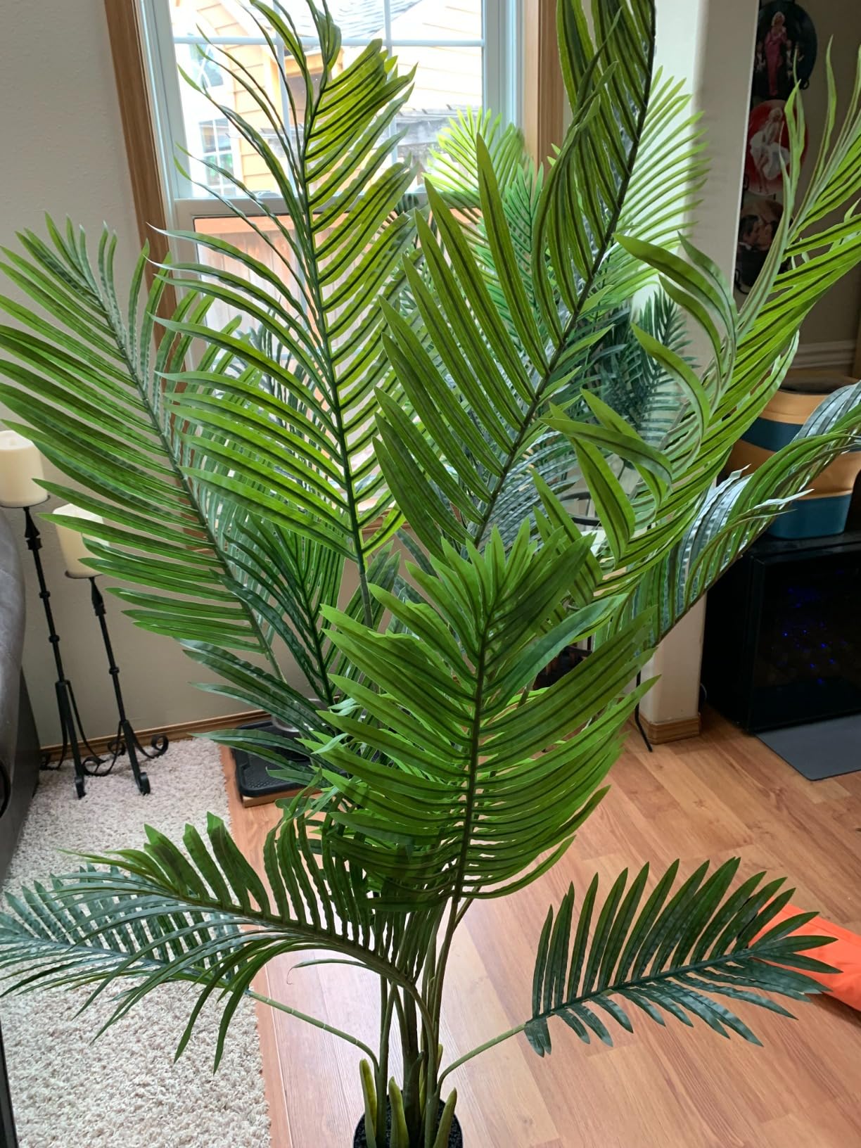 Amazon.com: leheyhey Artificial Areca Palm Plant 5 Ft Fake Palm Tree ...