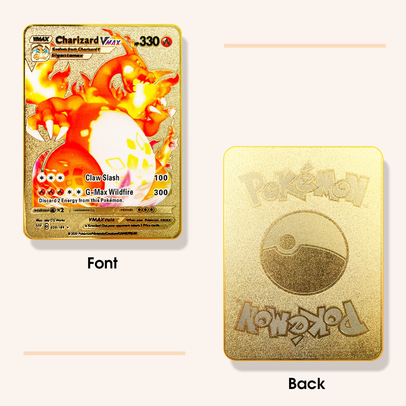 Card Vmax Charizard Cards - Cards Deck Included - Rare Cards - Rainbow ...