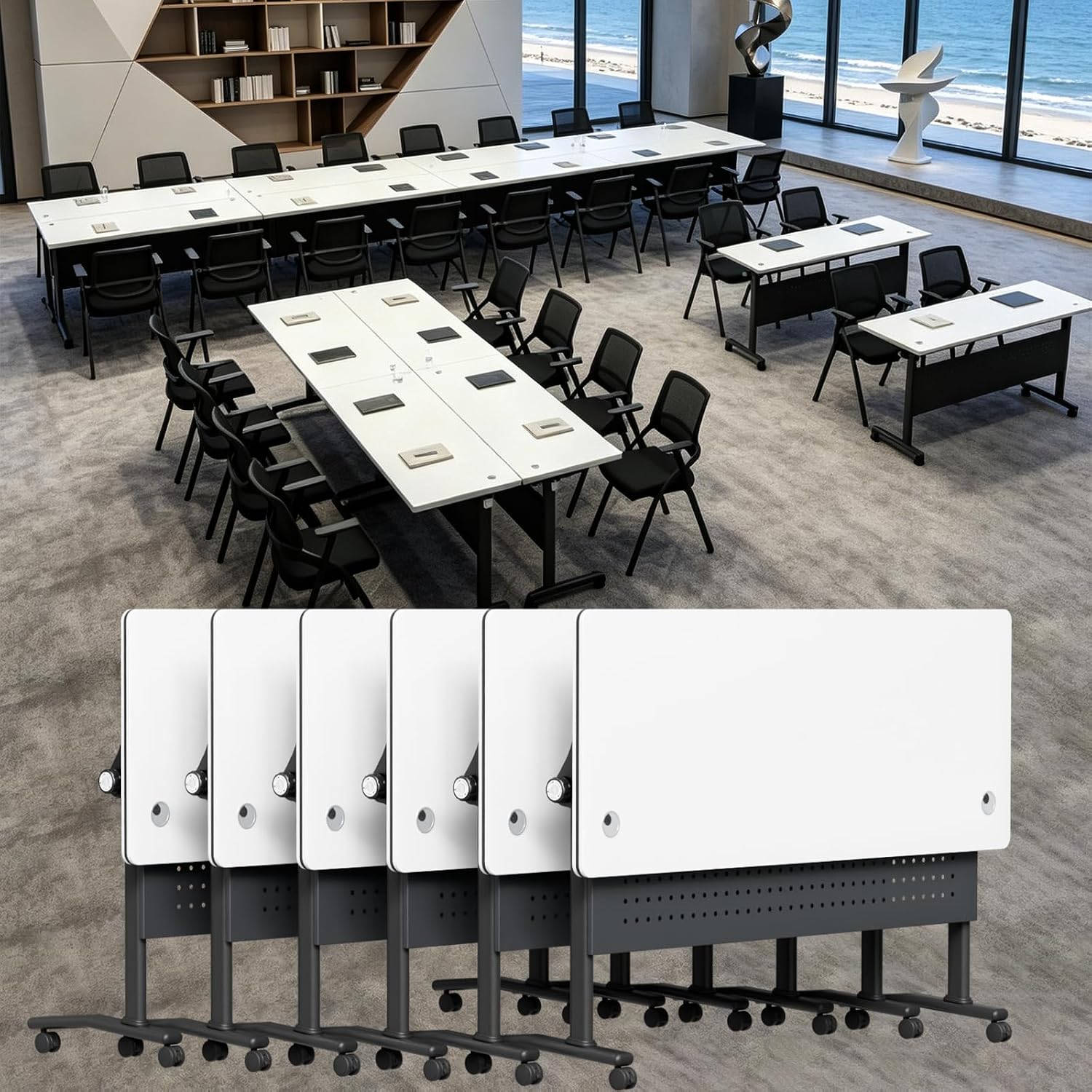 Amazon.com: Conference Table,Modular Folding Conference Room Tables ...