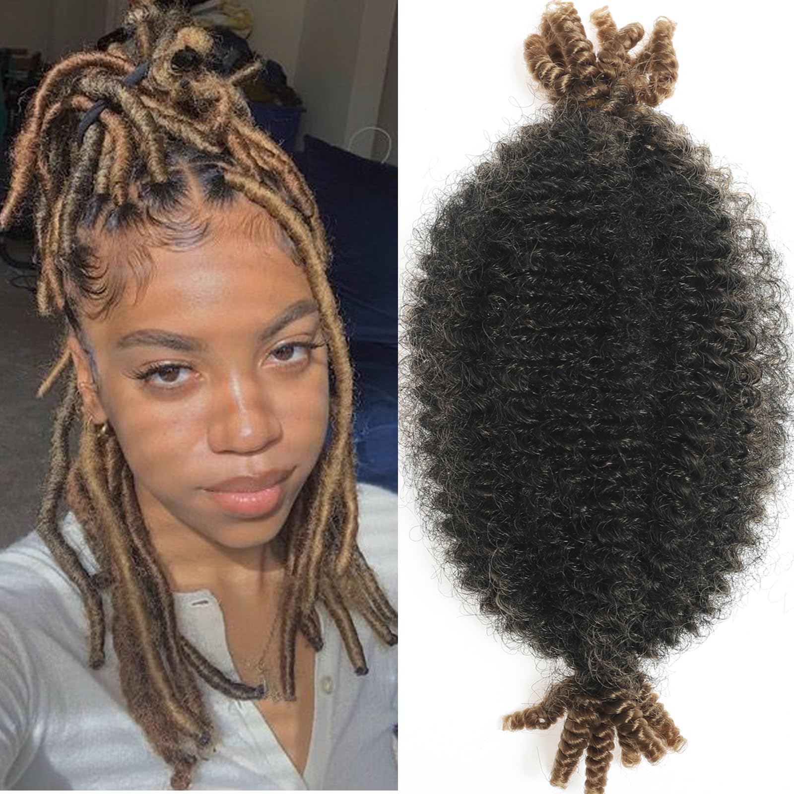 Amazon.com : 8 Packs Springy Afro Twist Hair Marley Twist Braiding Hair ...