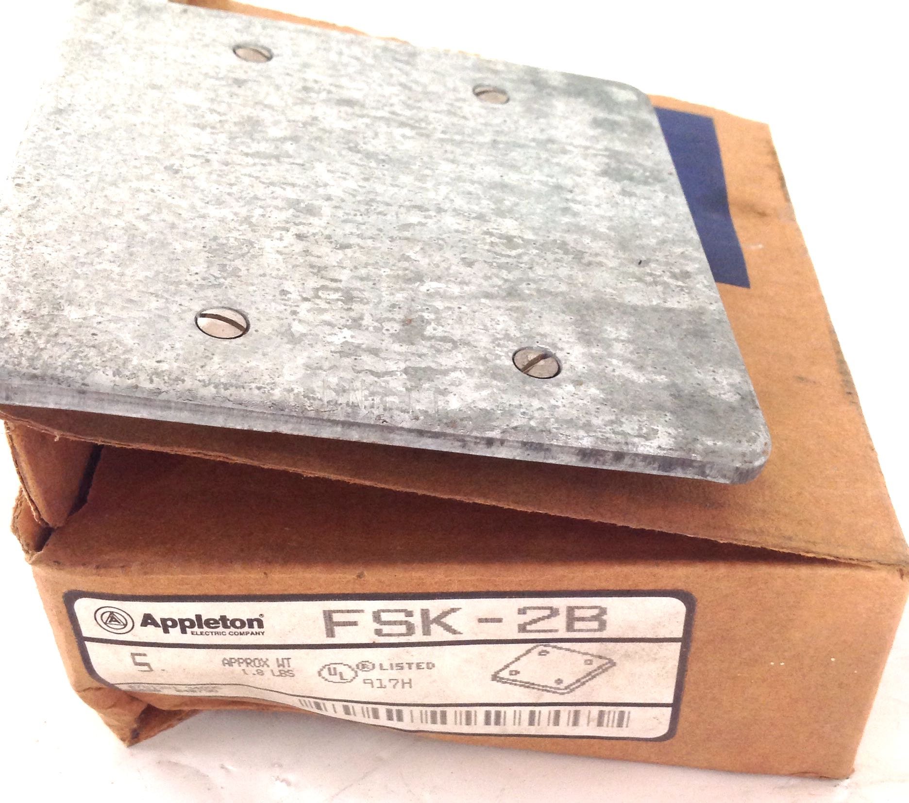 APPLETON FSK2B Cover FS+FD Steel 2 Gang - Amazon.com