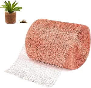 JKYVAA 1 Roll Pure Copper Mesh Slug Repellent UK 6m/20 Feet Copper Wire ...