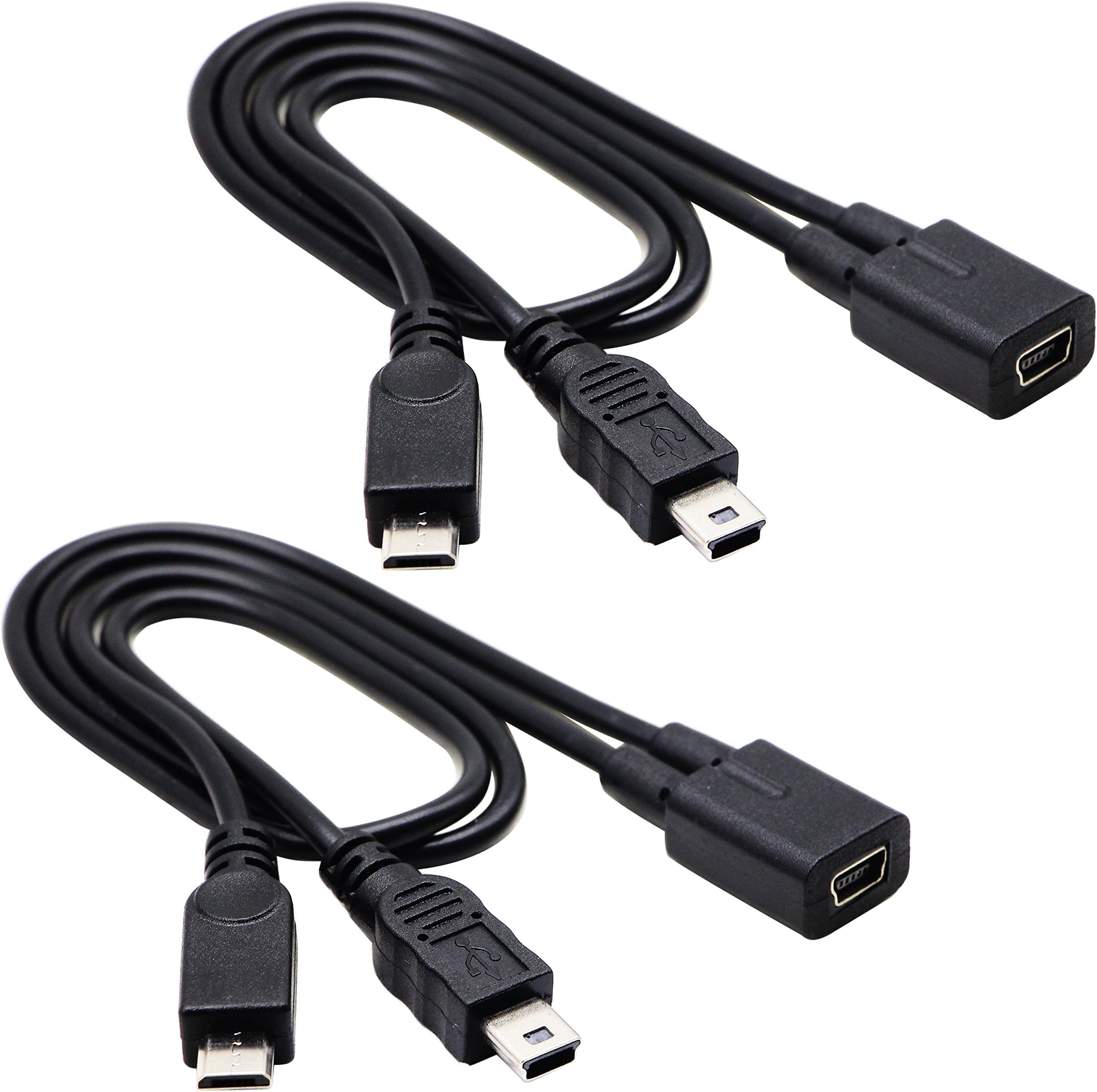 Amazon.com: zdyCGTime Mini USB Splitter Extender Cable Mini USB 2.0 ...