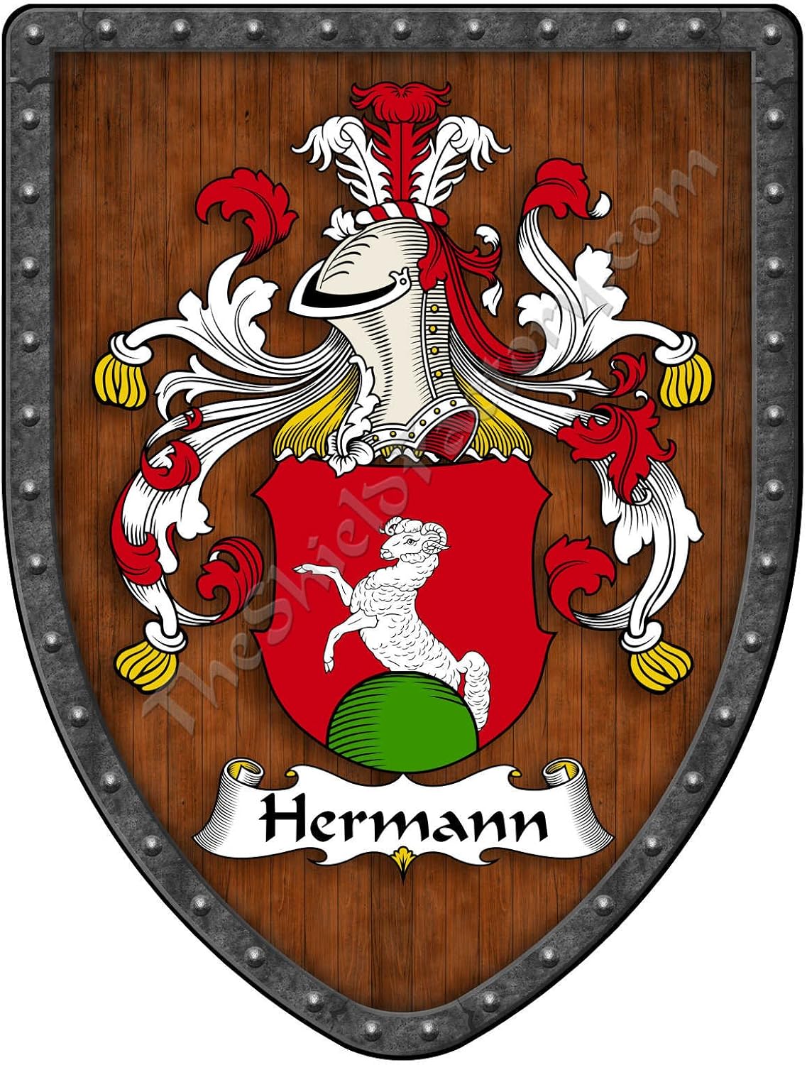 Amazon.com: Hermann German Family Crest Custom Coat of Arms, Family ...