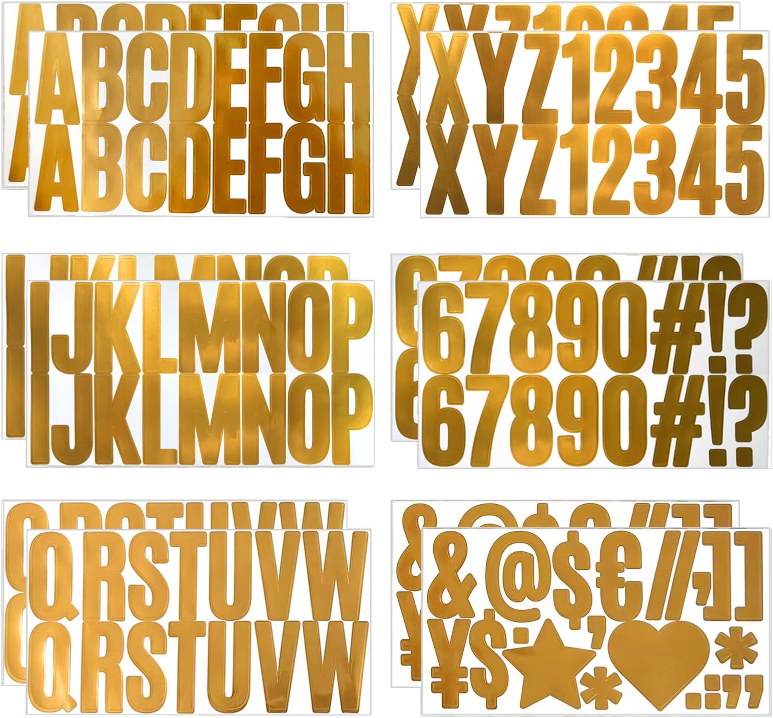 Amazon.com: 2.5 Inch Mailbox Numbers and Letters Stickers 12 Sheets ...