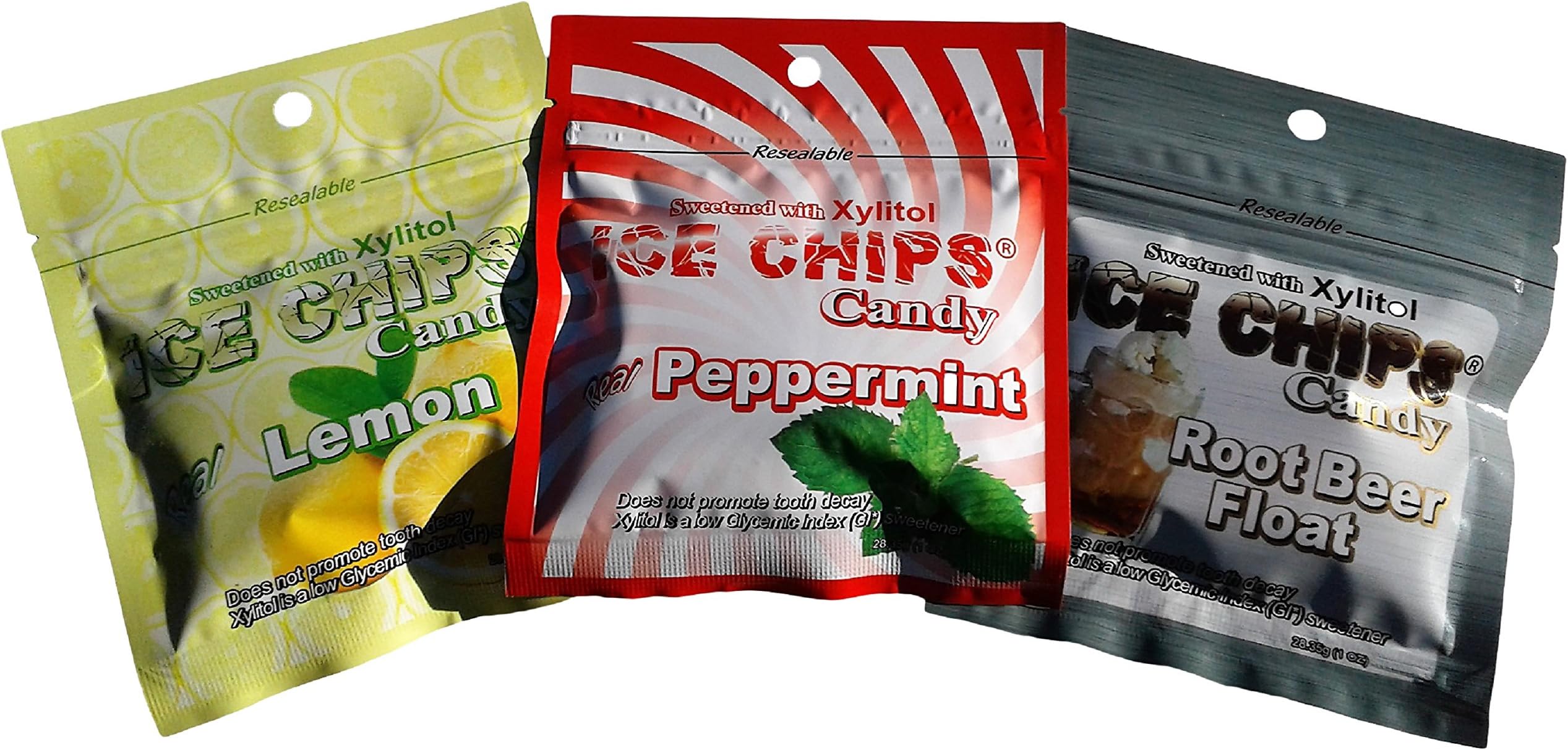Amazon.com : ICE CHIPS Xylitol Candy 6 Tins (Minty Pack); Low Carb ...