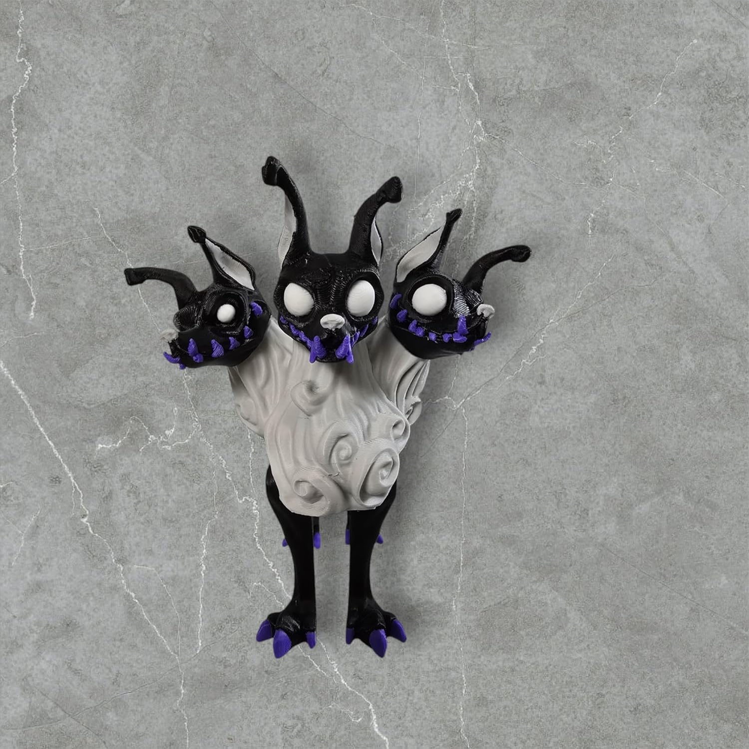 Amazon.com: 3D Printed Cerberus Figurine, Mythological Three-Headed Dog ...