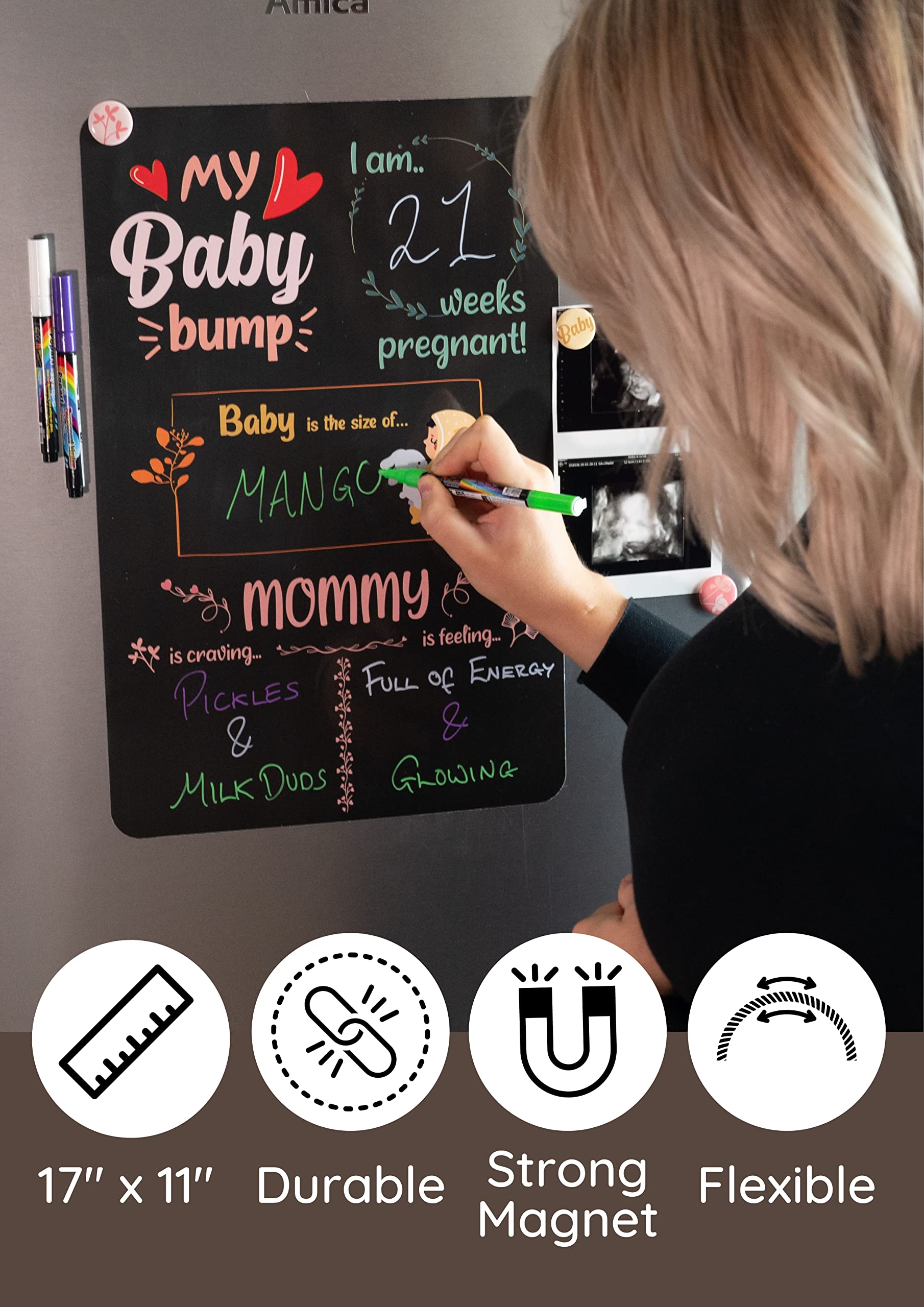 Pregnancy Week By Week Pictures Chalkboard