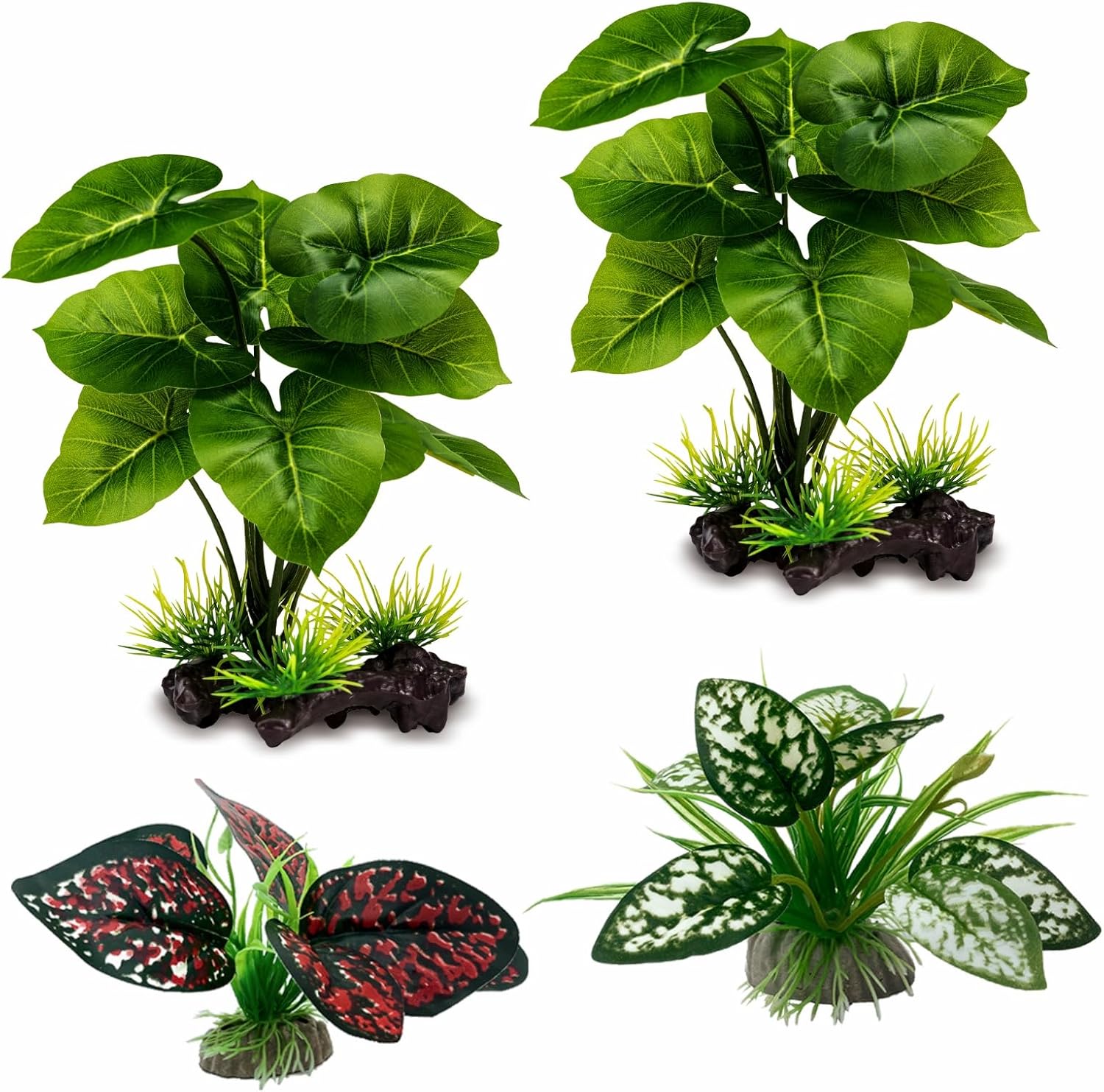Amazon.com: Moonorange Reptile Artificial Plants, Terrarium Plants ...