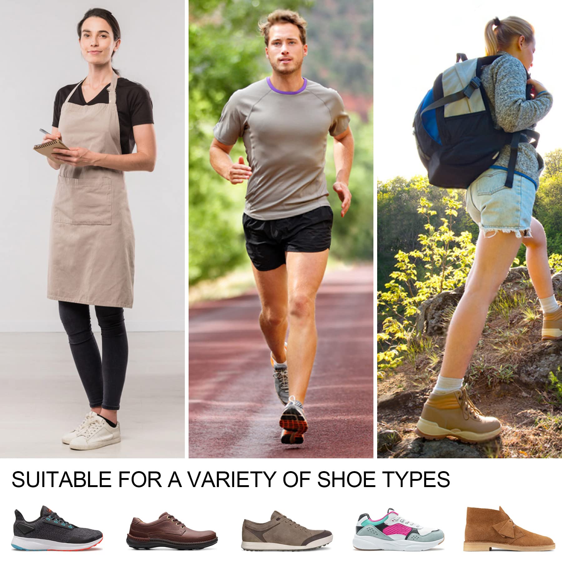 Snapklik.com : Cushioned Sports Insoles For Men Women Replacement Shoe ...