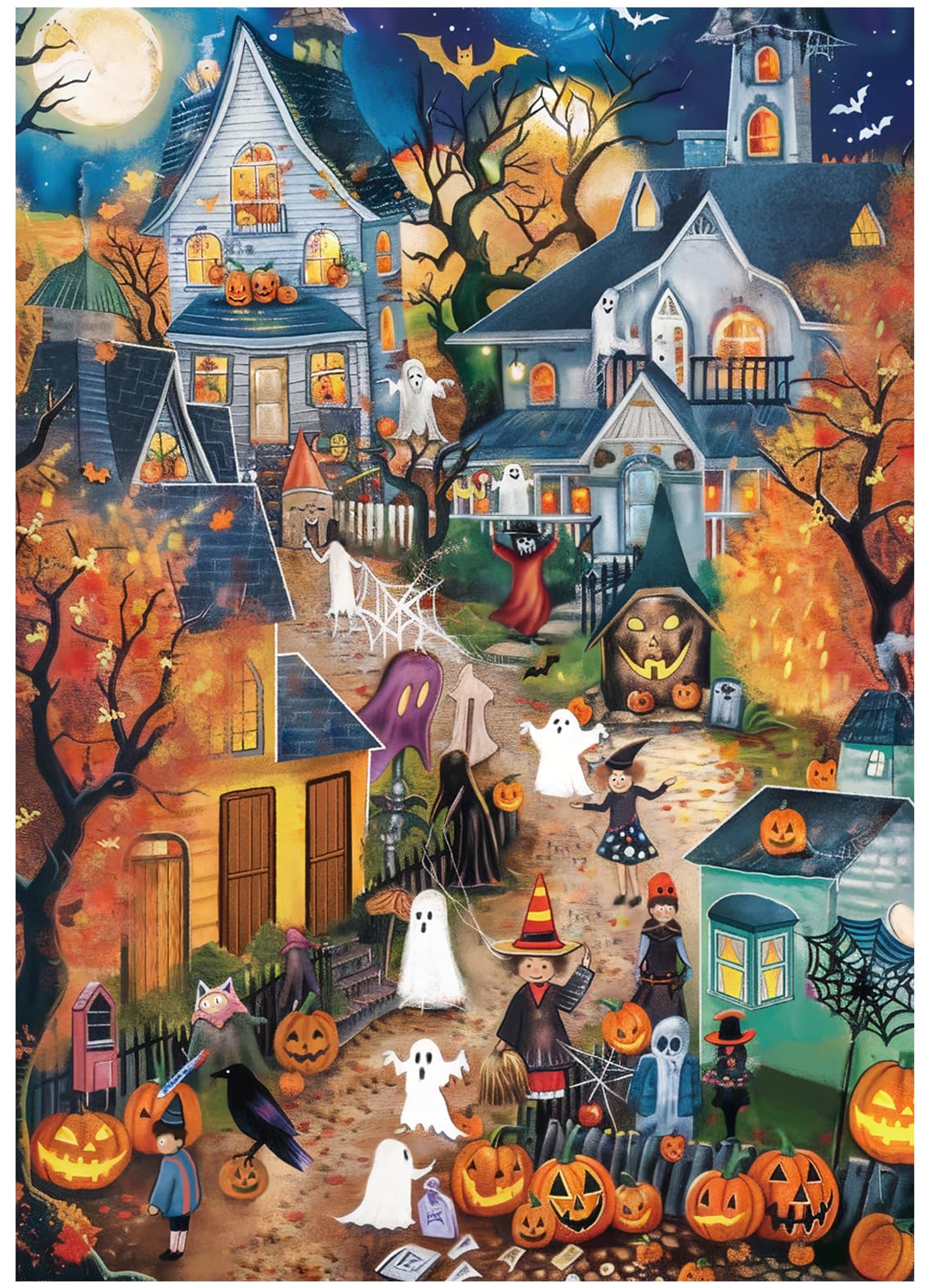 Amazon.com: Halloween Puzzles 500 Pieces for Adults,Halloween Pumpkin ...