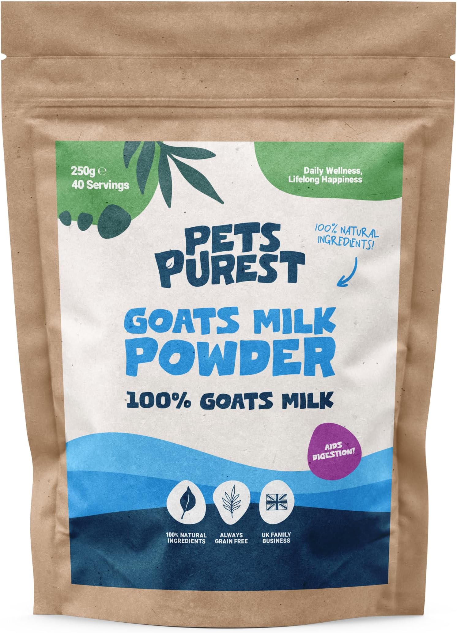 Pets Purest Goats Milk Powder for Dogs - 250g Whole Goats Milk Powder ...