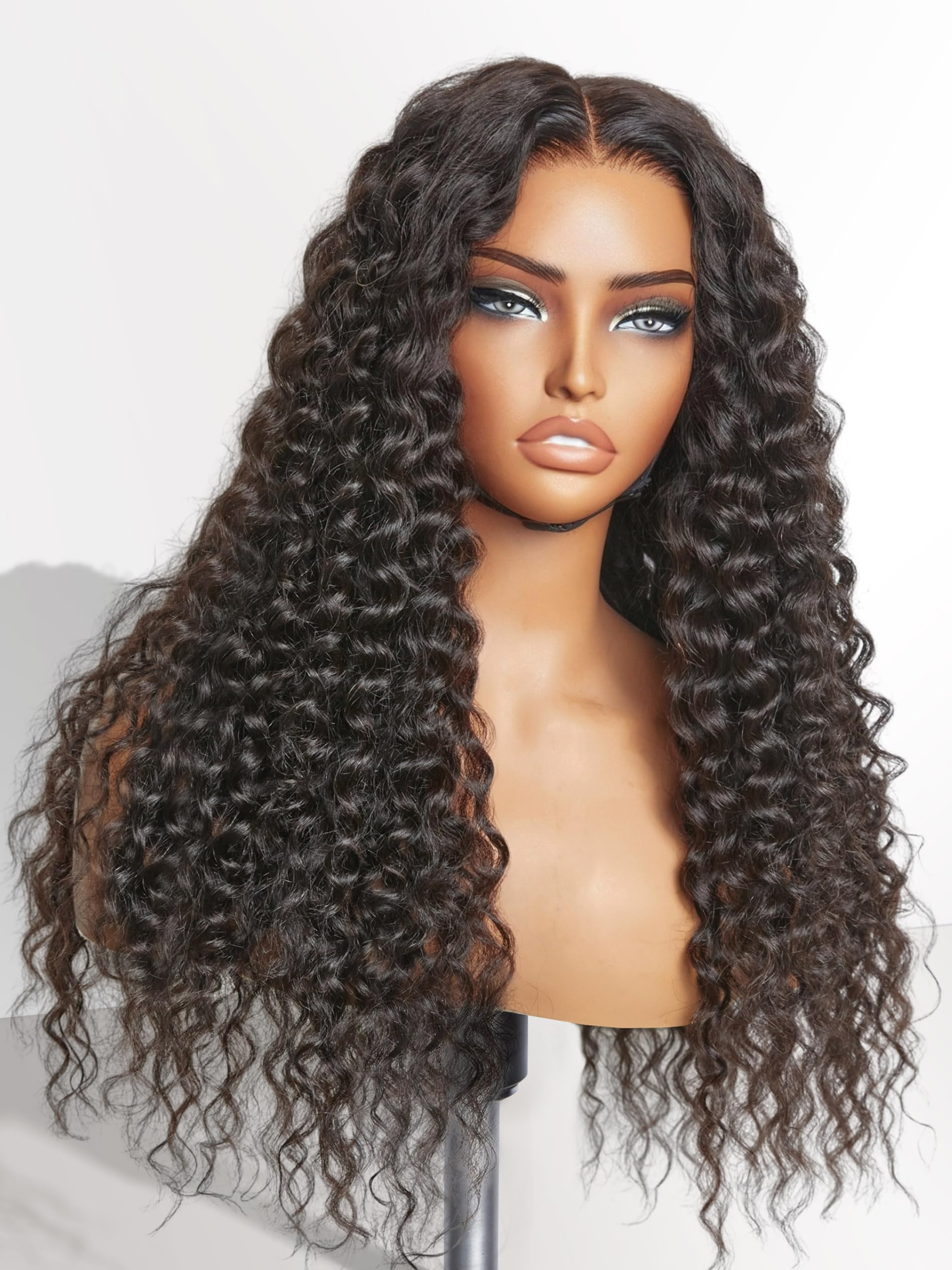 Amazon.com : LUVME HAIR 5X5 Water Wave Glueless Human Hair Wig Pre Cut ...