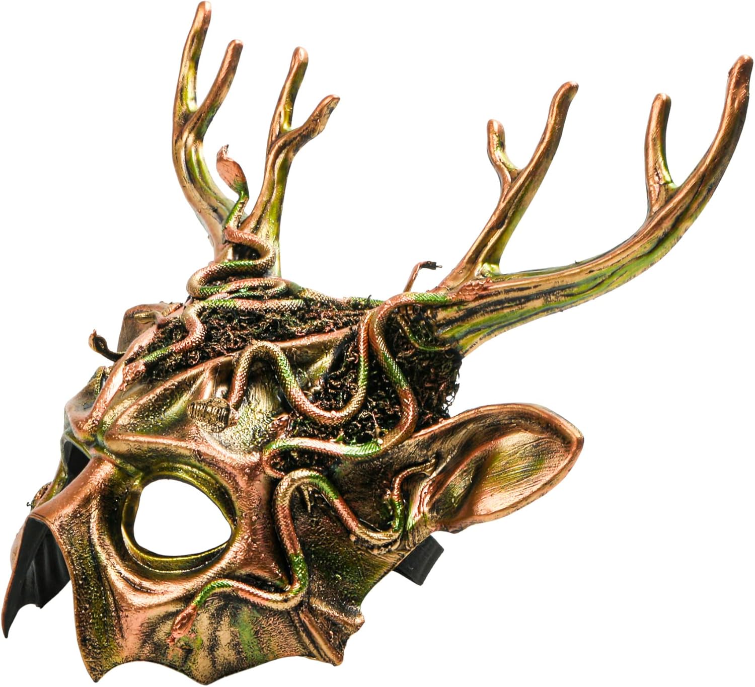 Buy ILOVEMASKS Halloween Horror Full Face Devil Costume with Animal ...