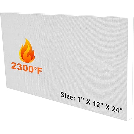 Amazon.com: Simond Store Ceramic Fiber Insulation Board, 2300F, 1/2 ...