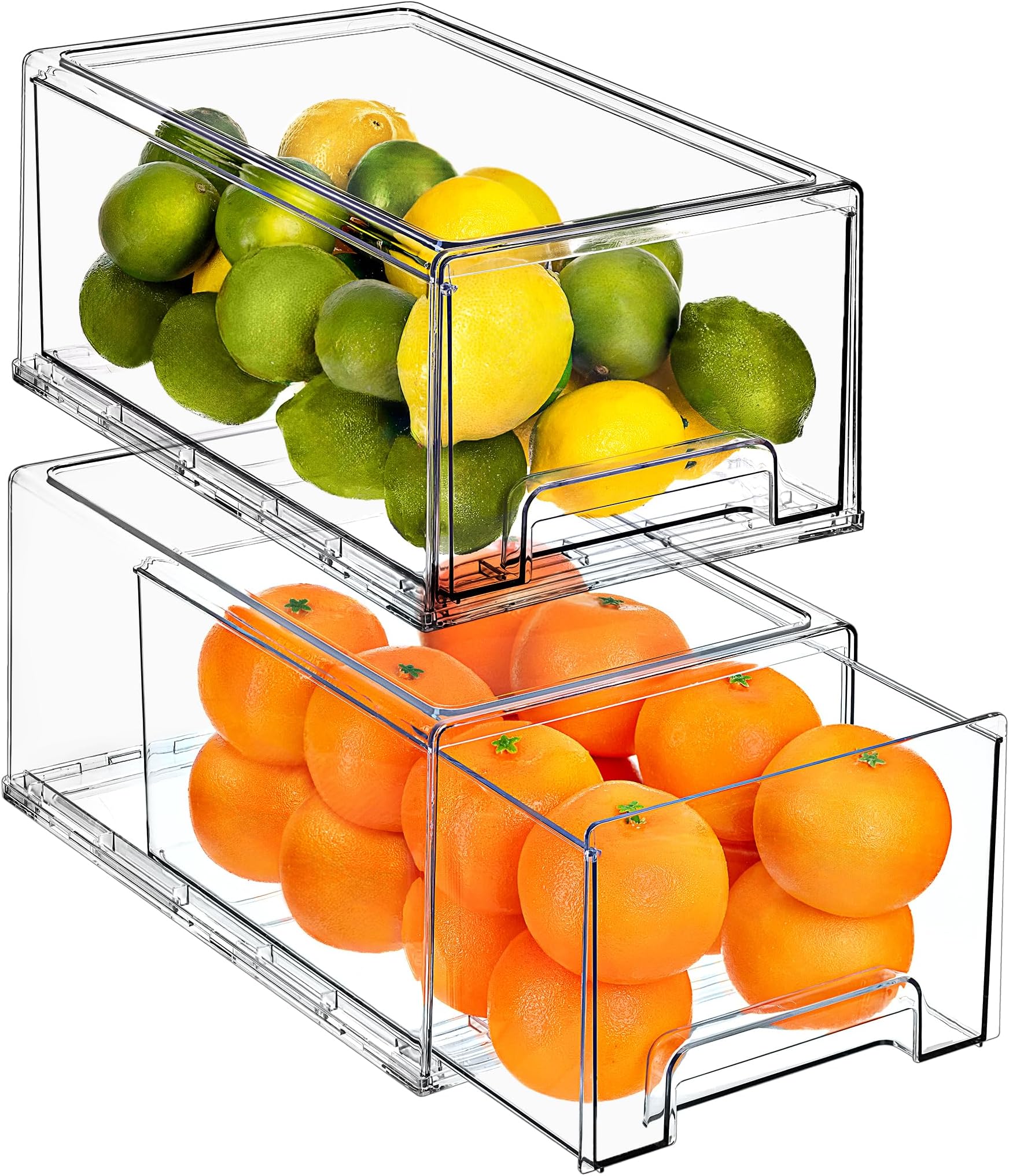 Amazon.com: Vtopmart Large Stackable Storage Drawers and 7 PCS Clear ...