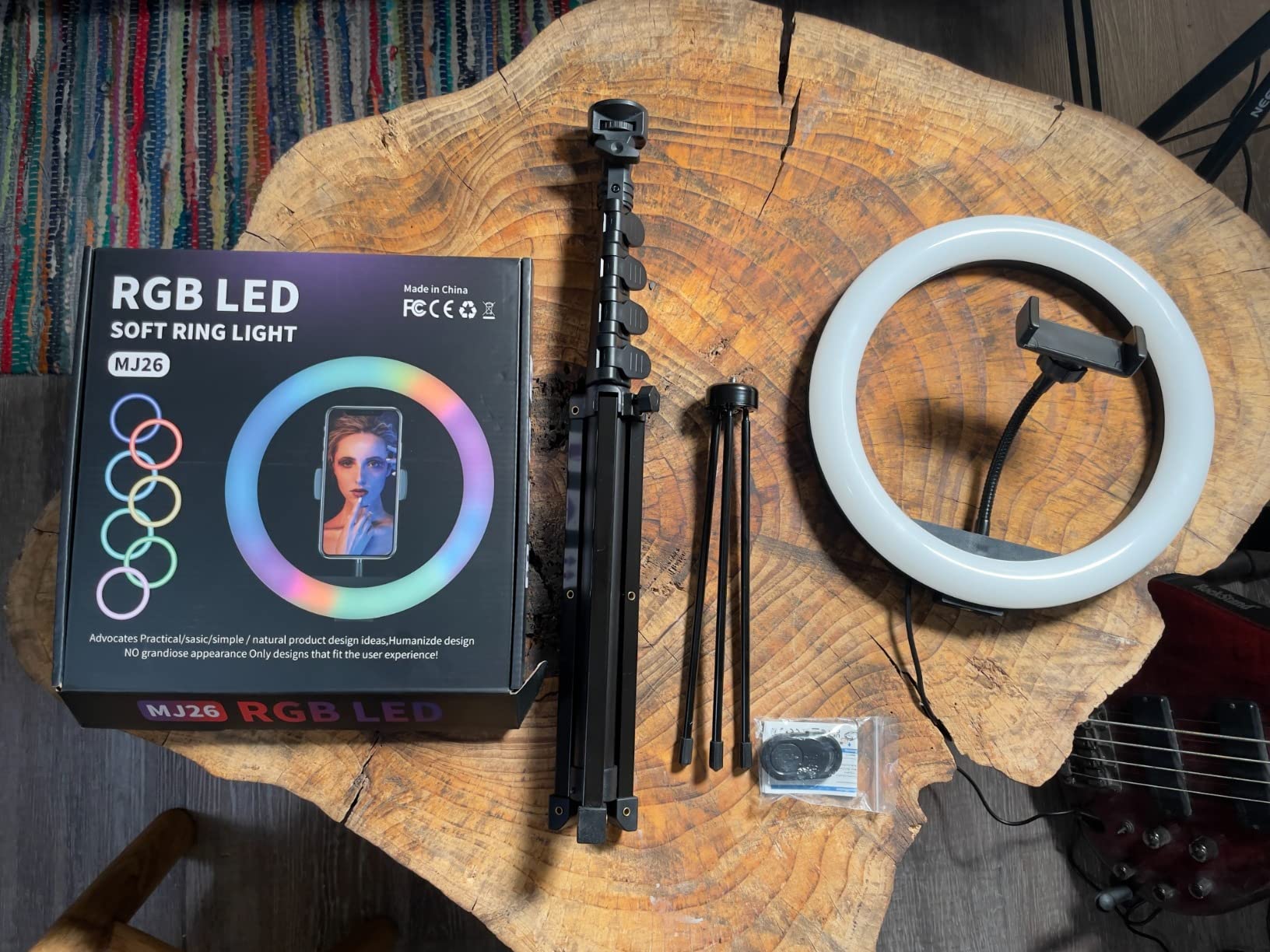 Ringlicht mit Stativ Handy, 10 Zoll Ringleuchte 3 Tageslicht +47 RGB ...