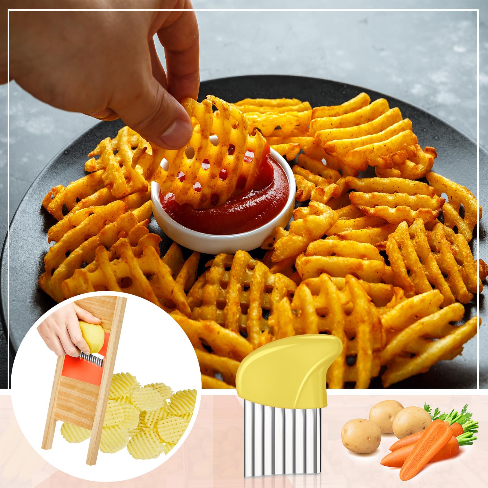 Waffle Fry Cutter