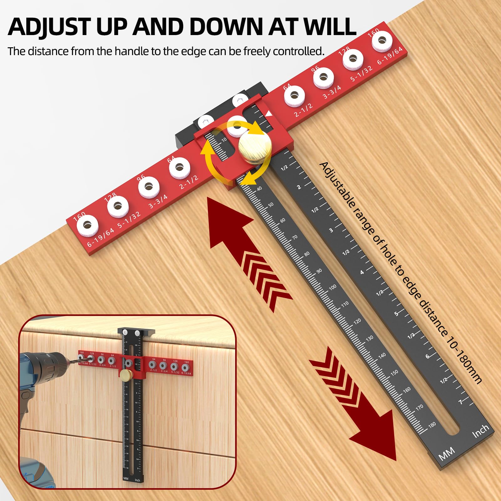 Snapklik.com : HFM Cabinet Hardware Jig, Aluminum Alloy Cabinet Handle ...