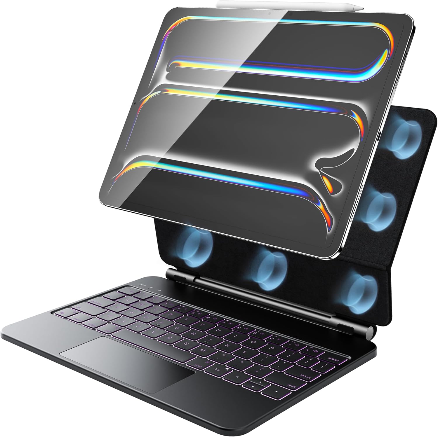 Amazon.com: HOU(ONLY,2024,M4 iPad Pro 11 Inch Case with Keyboard,iPad ...