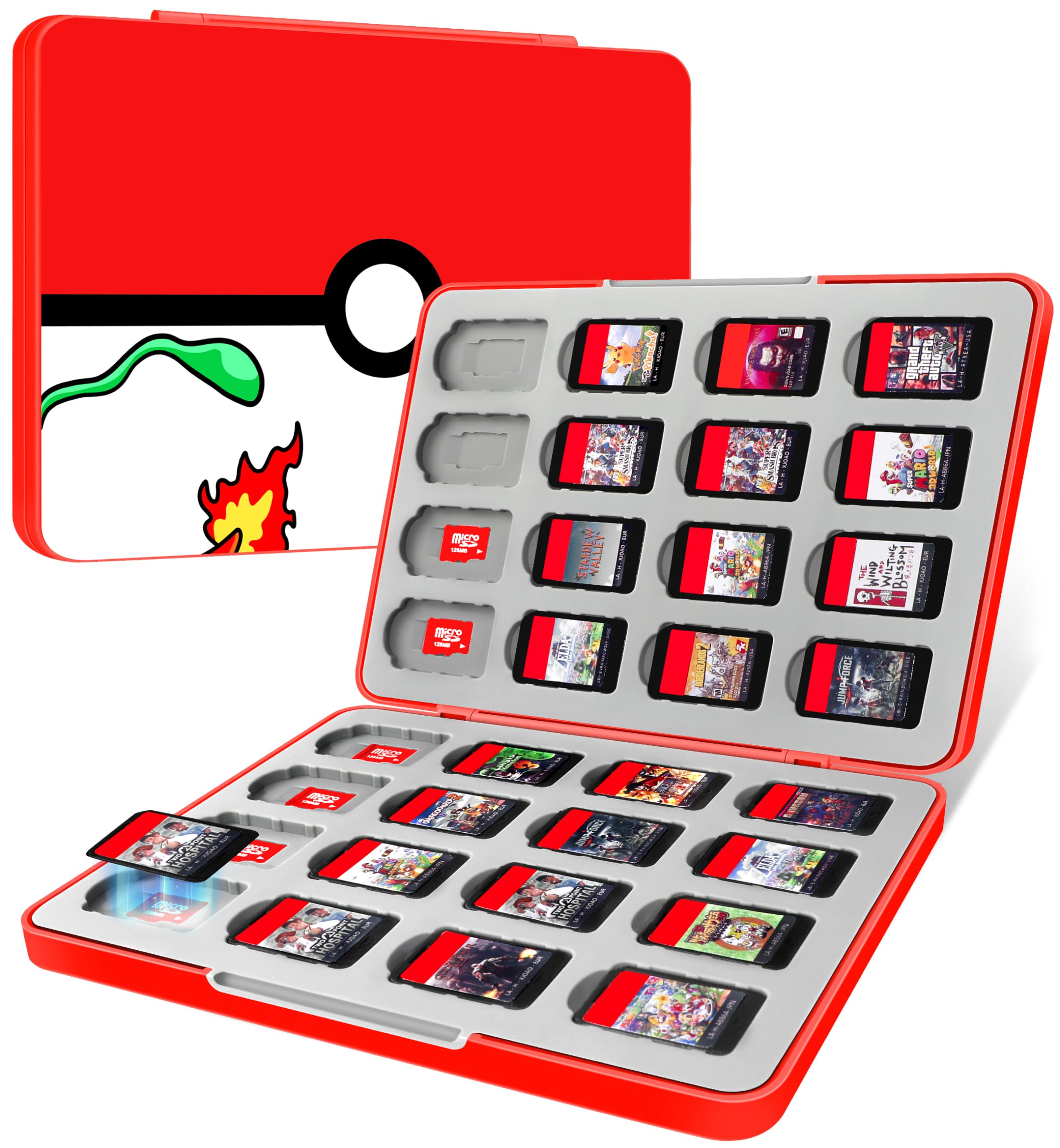 Amazon.com: Xinocy for Nintendo Switch Game Case with 32 Game Holder ...