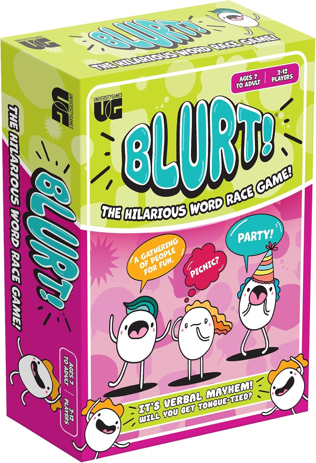 University Games Blurt Board Game, Blue and Colorful : Amazon.co.uk ...