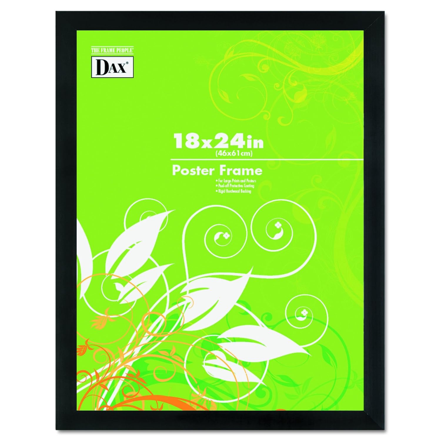 Black Wood Poster Frame W Plastic Window Wide Profile 18 X 24 By DAX Black Wood Poster Frame W Plastic Window Wide Profile 18 X 24 By DAX