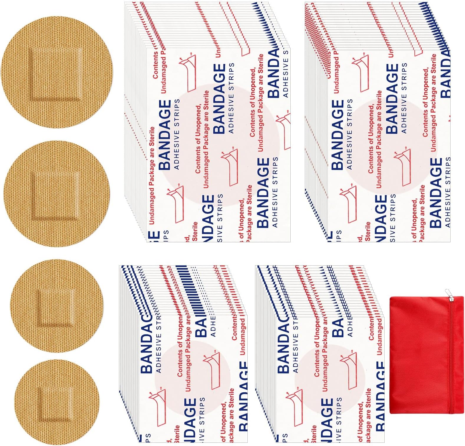Amazon.com: 200 Spot Bandages Small Sheer Plastic Adhesive Dot Bandages ...