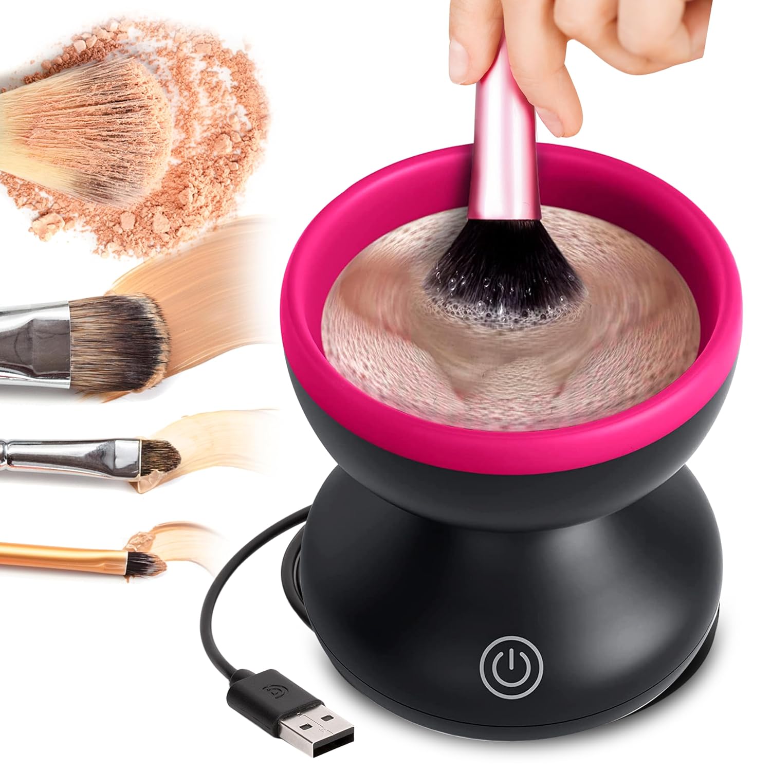 Amazon.com: Electric Makeup Brush Cleaner Machine - Deep Cleansing for ...