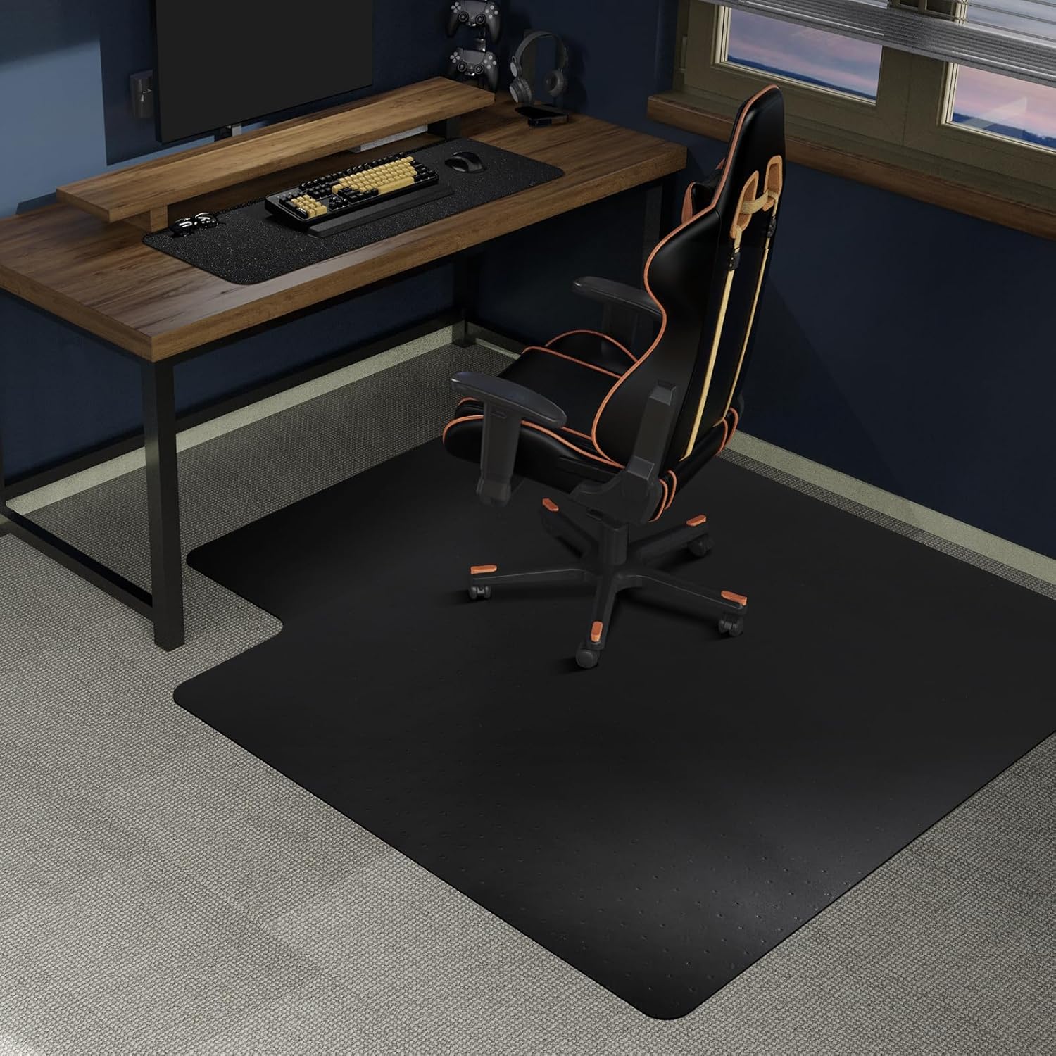 SALLOUS Office Chair Mat for Carpet, 48in x 36in Heavy Duty, Gaming ...