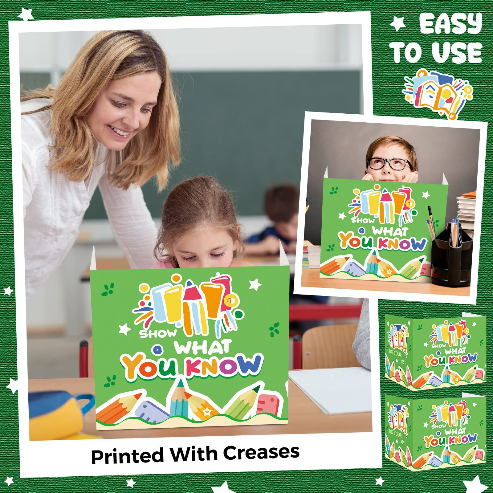 Snapklik.com : 24 Pcs Privacy Boards For Student Desks Bright Colored ...