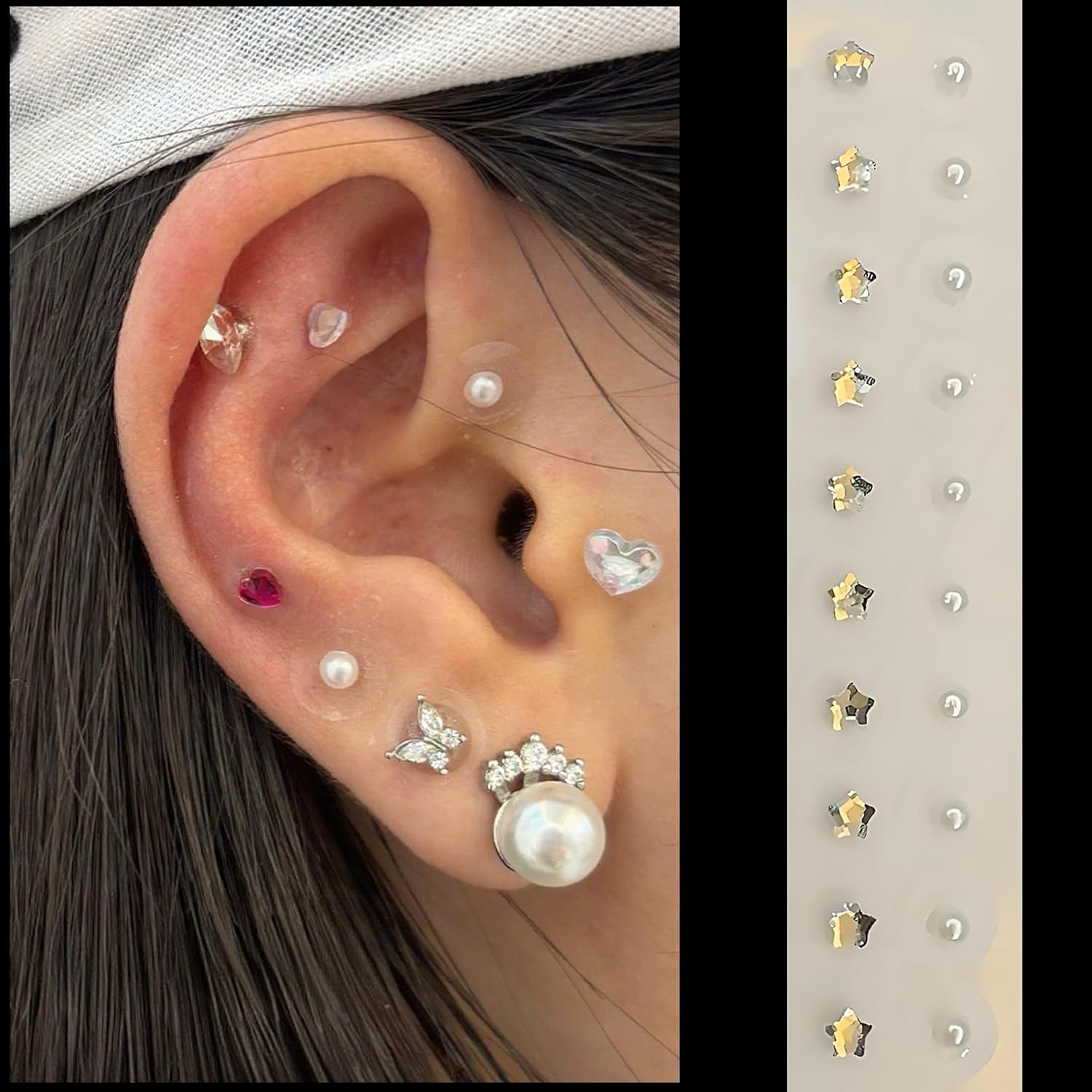 Zickdom Ear Seeds Acupuncture Kit - Relaxation, Easy Application, and ...