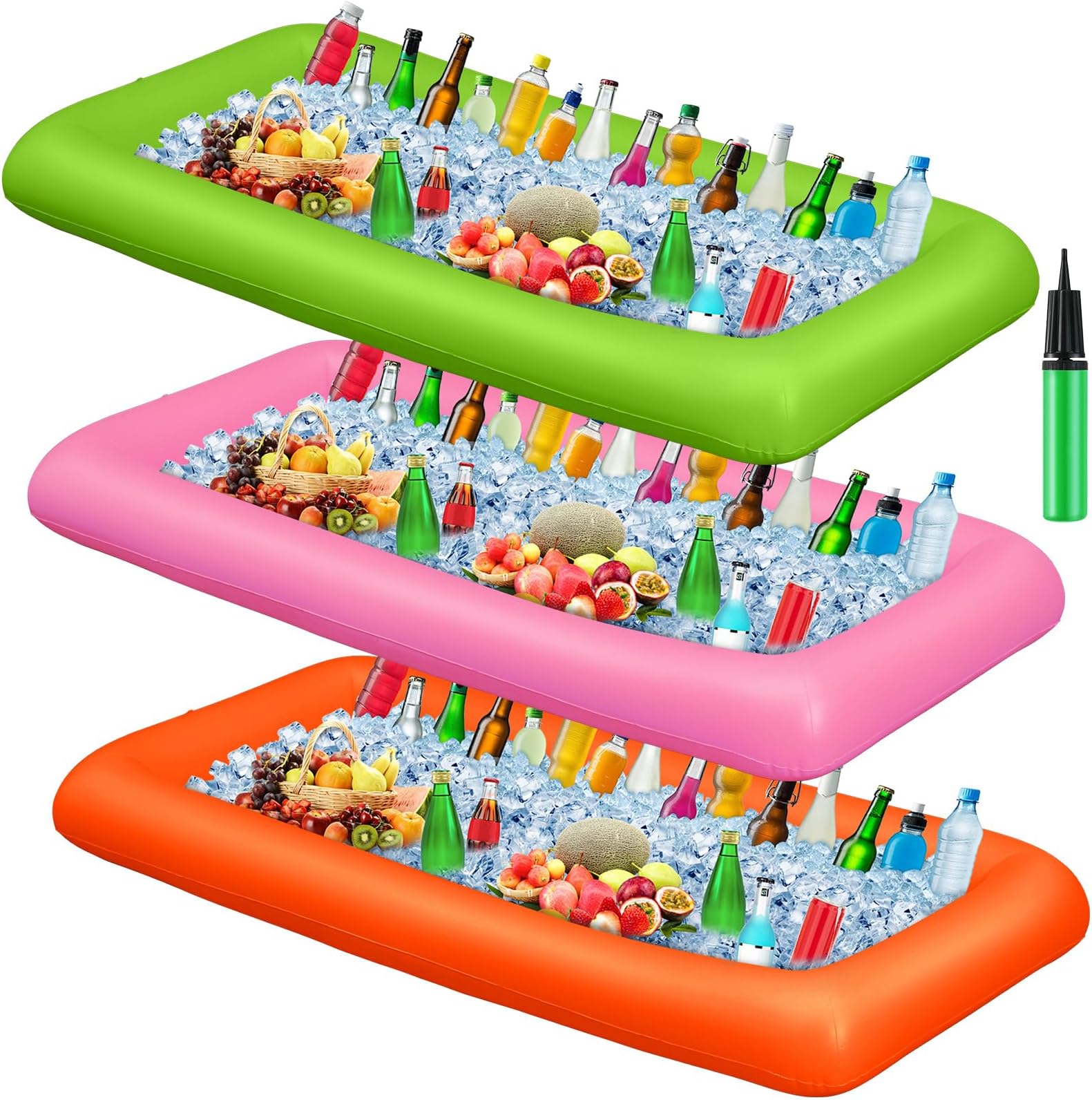 Amazon.com | HEMOTON 2Pcs Inflatable Serving Bar, Buffet Cooler with ...